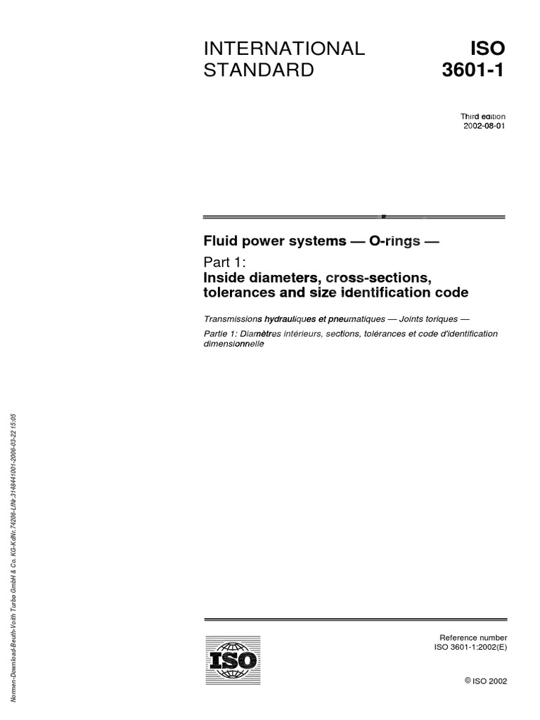 Iso 3601-1-2002 | PDF | International Organization For Standardization ...