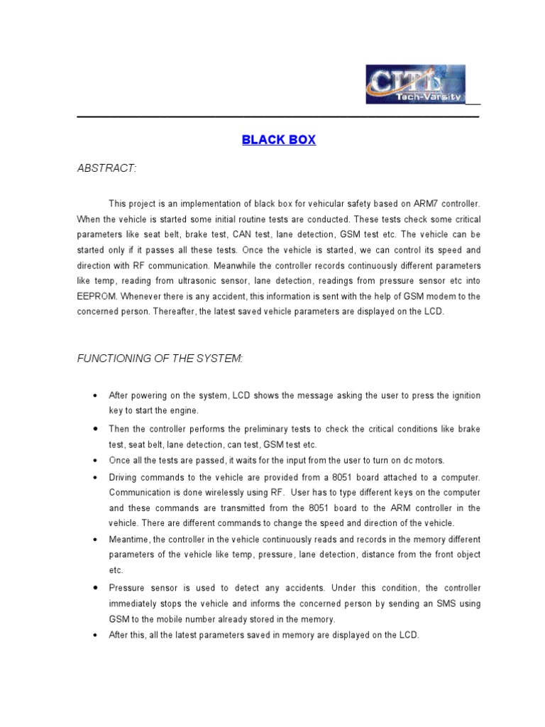 Black Box | PDF | Radio | Ultrasound