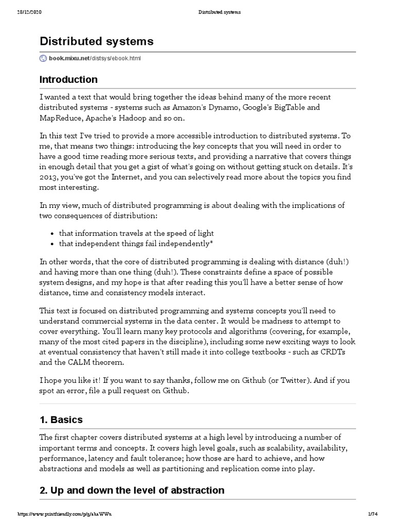 Distributed Systems | PDF | Replication (Computing) | Distributed Computing