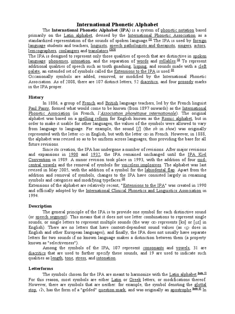 IPA: A Guide for Linguists & Learners | PDF | Phoneme | Linguistics