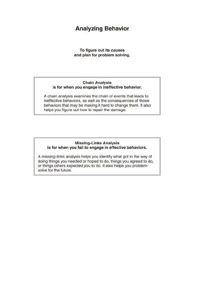 Chain Analysis and Missing Link Analysis | PDF