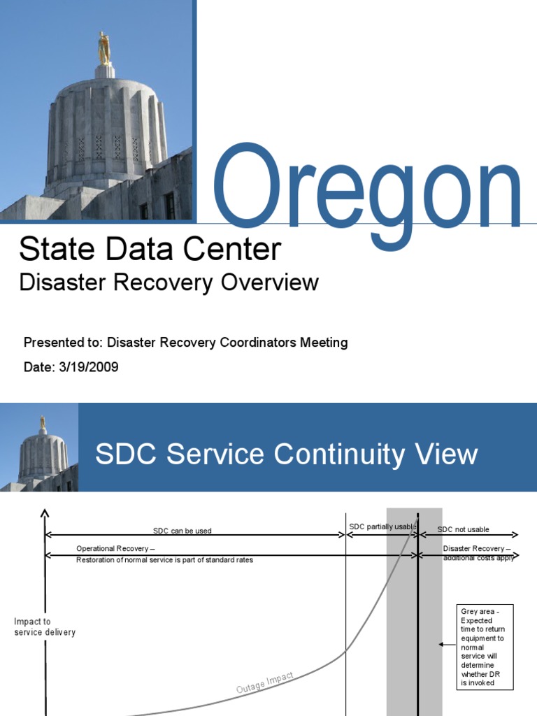 Oregon: State Data Center | PDF | Disaster Recovery | Databases