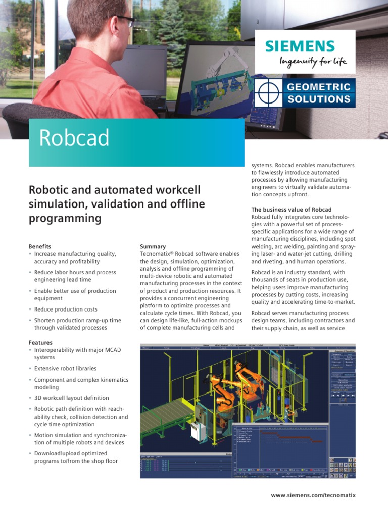 GEOPLM Siemens PLM Tecnomatix Robcad | PDF | Product Lifecycle | Automation