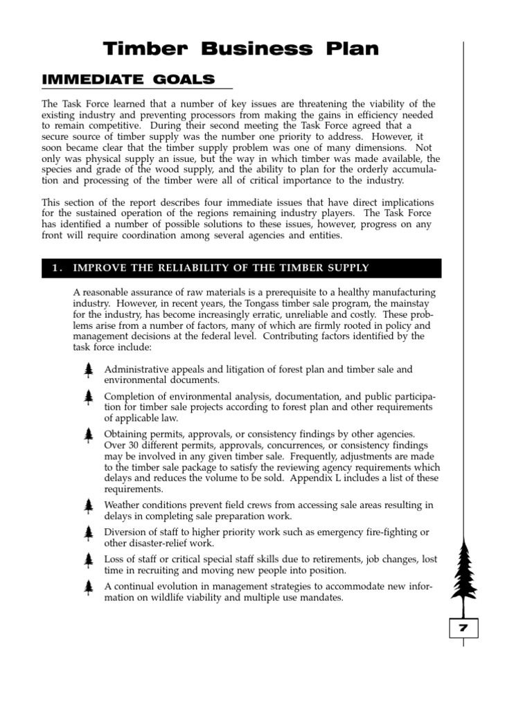 Timber Business Plan | Forest Stewardship Council | Logging
