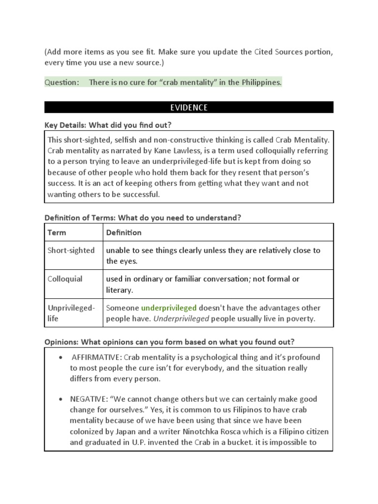 Key Details: What Did You Find Out?: Evidence | PDF | Citation | Human ...