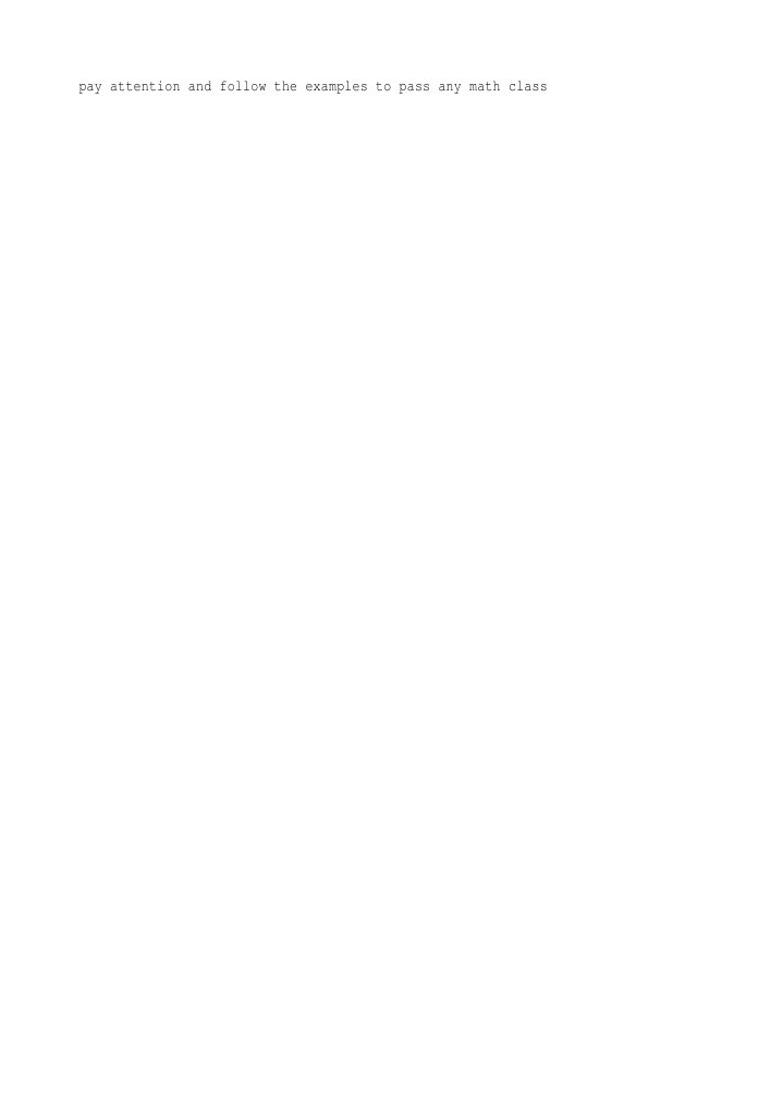 How To Pass Math | PDF