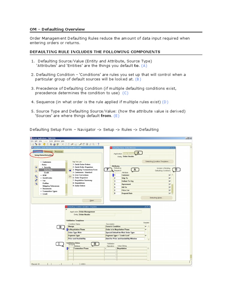 OM Defaulting | Download Free PDF | Parameter (Computer Programming) | Pl/Sql
