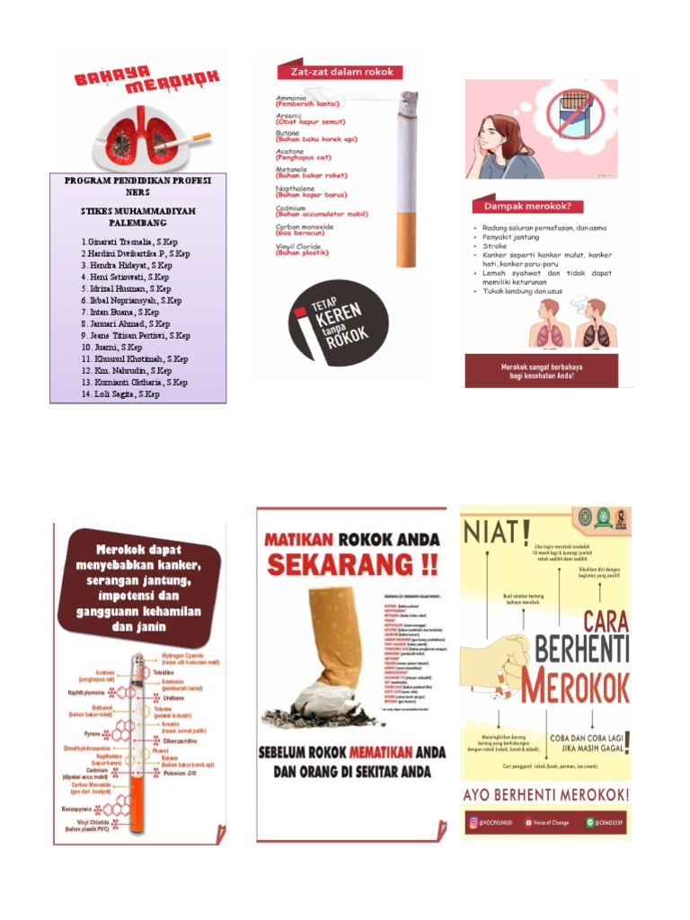 Leaflet Bahaya Merokok | PDF
