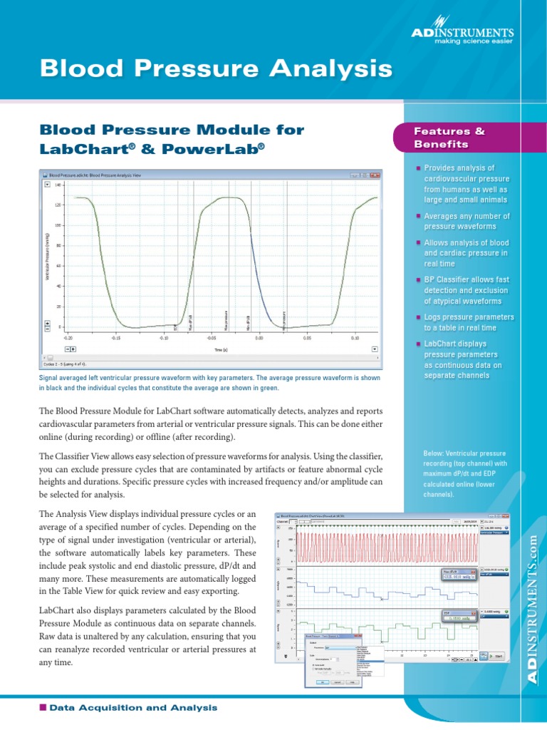 Blood Pressure Analysis | PDF | Blood Pressure | Ventricle (Heart)