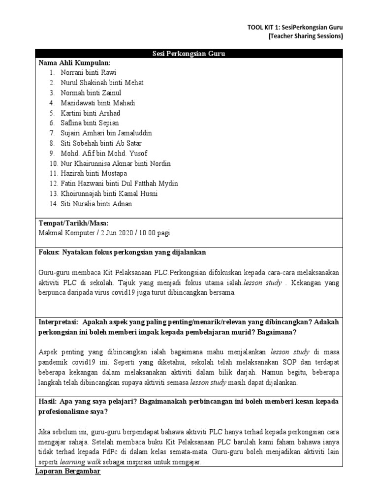 Contoh Laporan PLC | PDF