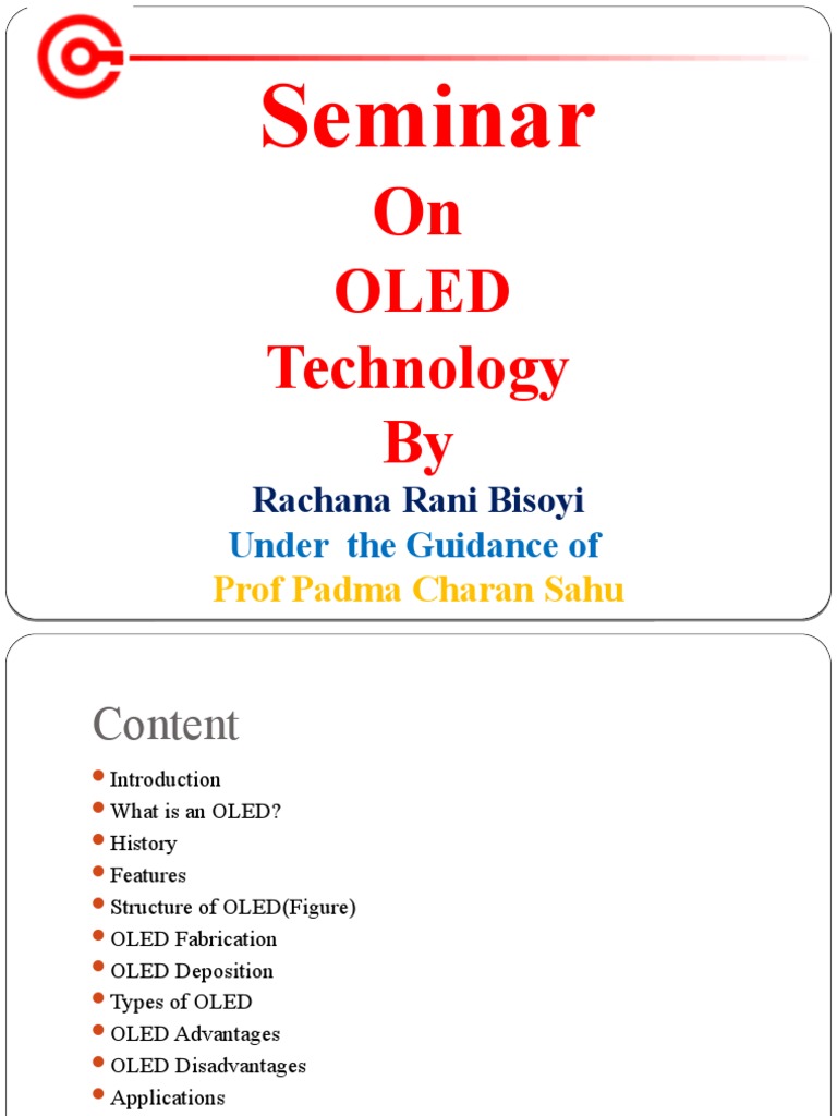 ECE OLED Technology | PDF | Oled | Display Technology