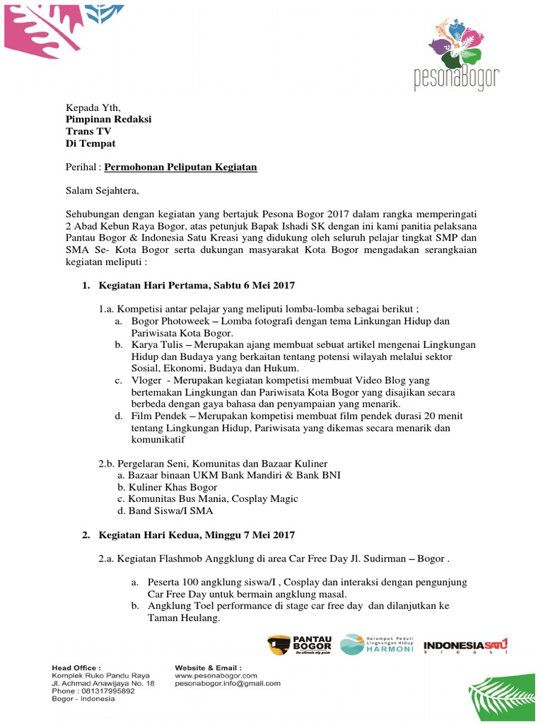 Surat Redaksi TV | PDF