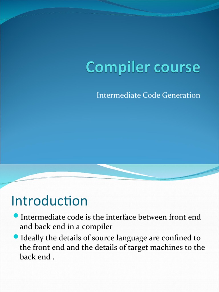 Intermediate Code | PDF | Subroutine | Pointer (Computer Programming)