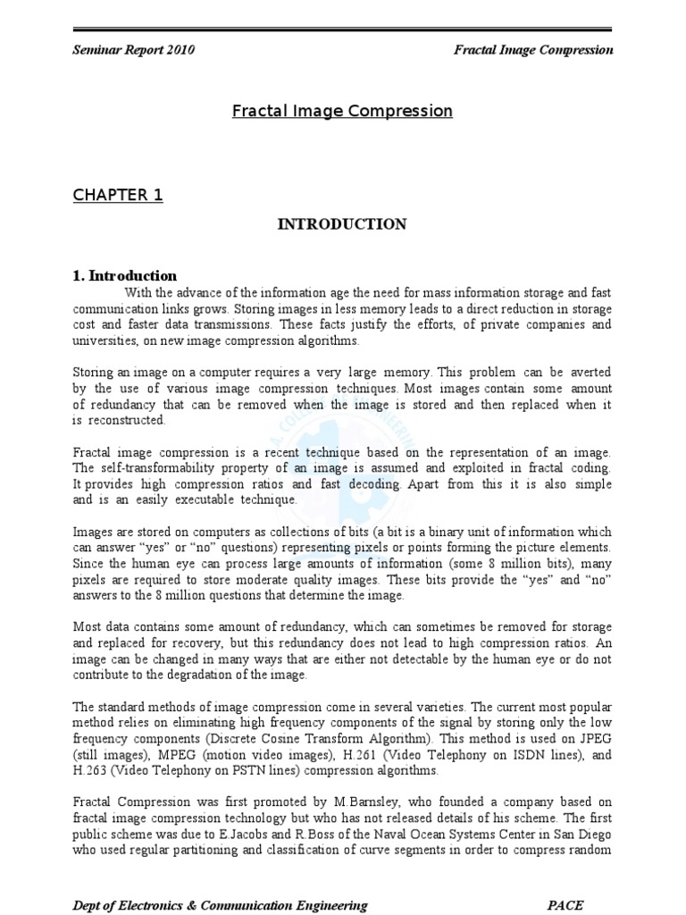 Fractal Image Compression | Download Free PDF | Data Compression ...