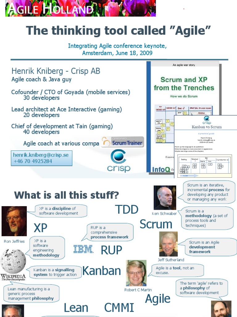 Kniberg The Thinking Tool Called Agile | PDF | Agile Software ...