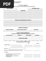 Cover Sheet For Amendment-Change of Address | PDF