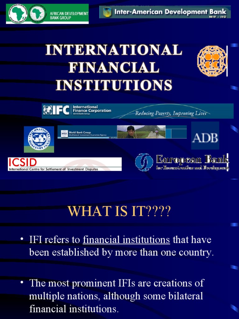 On International Financial Institutions | PDF | International Financial ...