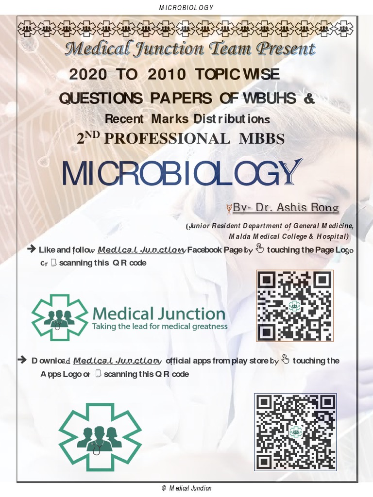 MICROBIOLOGY 2020-2010 (Regular) Topic wise Question Papers WBUHS ...