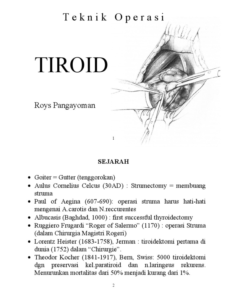Teknik Operasi Tiroid 2 | PDF