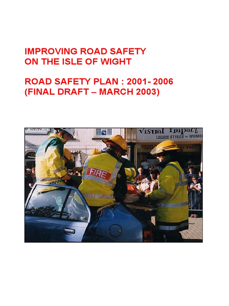 Road Safety Plan | PDF | Road Traffic Safety | Traffic Collision