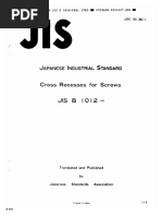 JIS B1055 1995 Tapping Screws Mechanical Properties | PDF