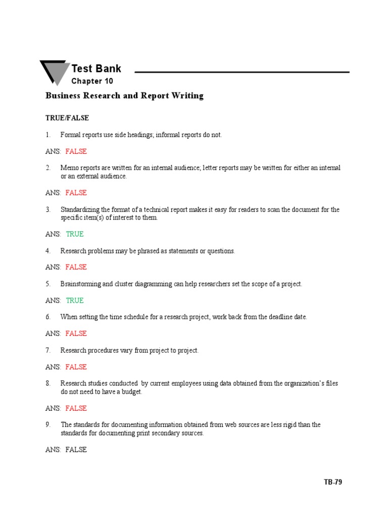 10 Q-Business Research and Report Writing | PDF | Brainstorming | Open ...