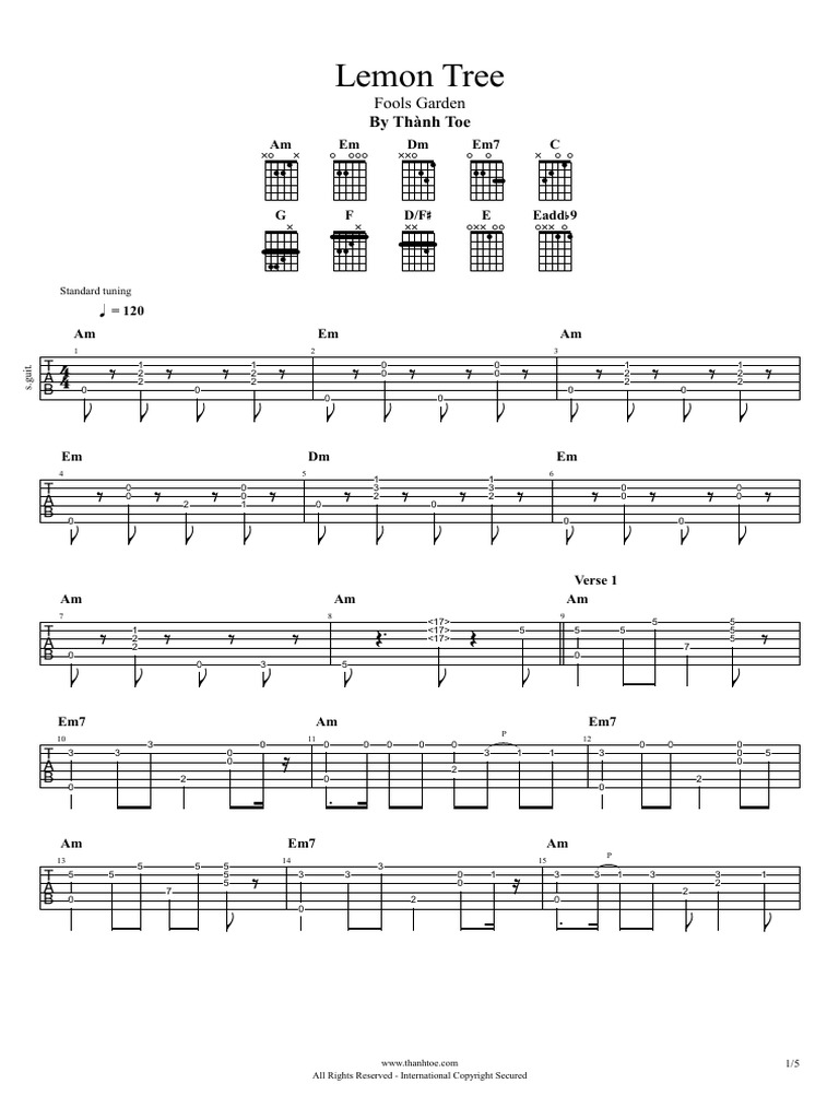 Lemon Tree: by Thành Toe | PDF | Copyright Law | Law