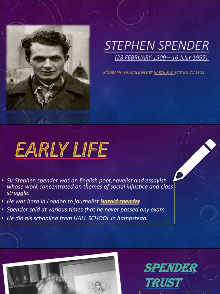 Stephen Spender Project | PDF
