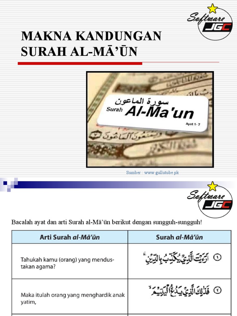 6.D MAKNA KANDUNGAN SURAH AL-al-Maunn | PDF