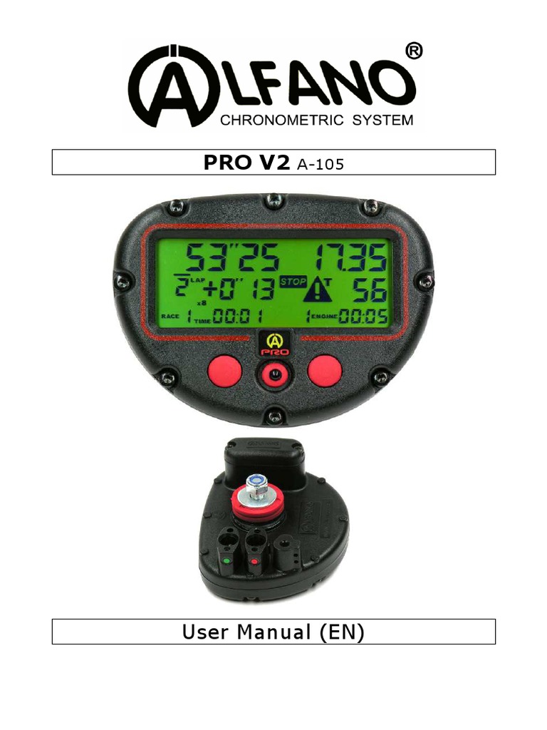 Alfano Pro v2 Laptimer Rok Shifter Vortex - Manual | PDF | Menu ...