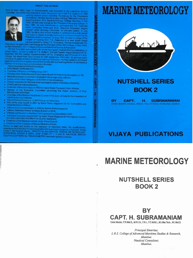 Subramaniam Marine Meteorology 3rd Ed | PDF