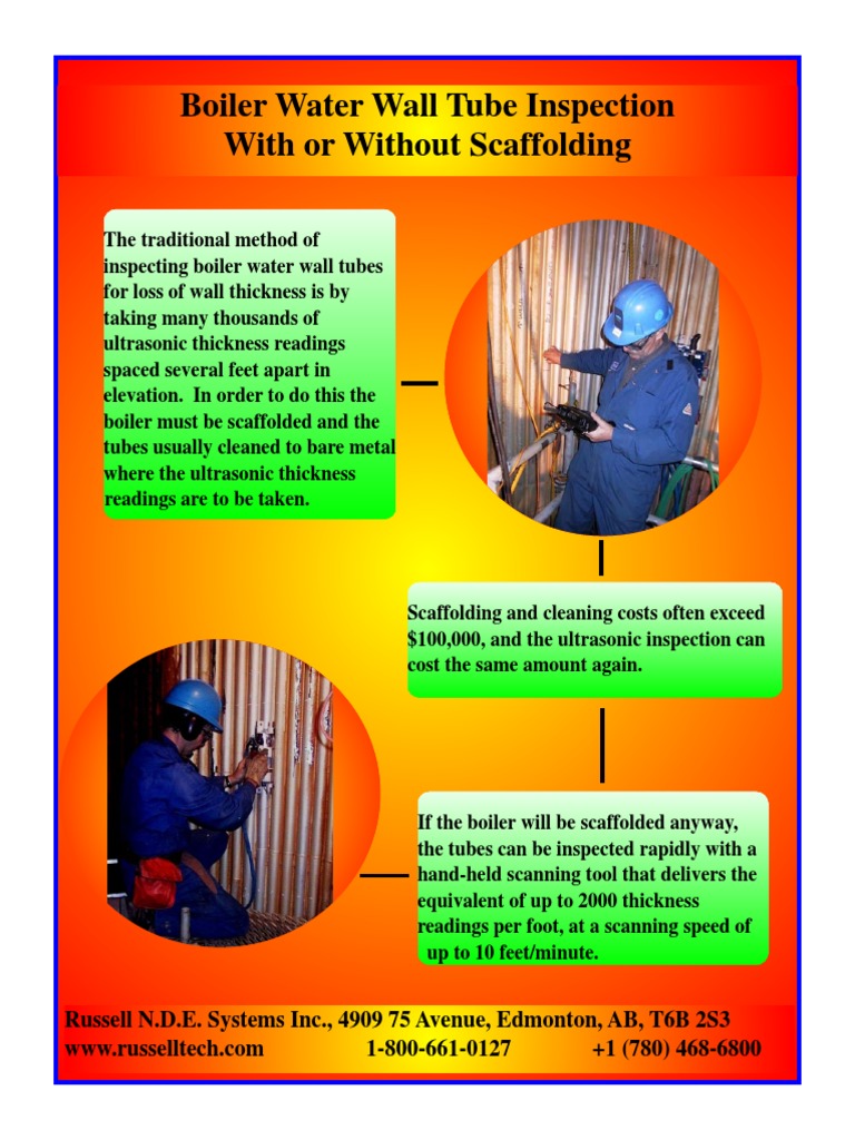 Boiler Water Wall Tube Inspection With or Without Scaffolding | PDF ...