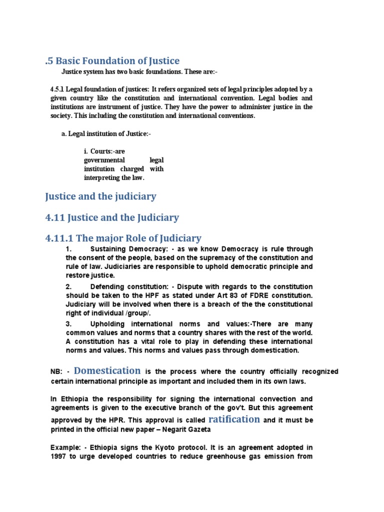 5 Basic Foundation of Justice | PDF | Constitution | International Law
