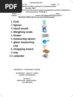 Activity and Rubrics in EPP | PDF | Recycling | Waste