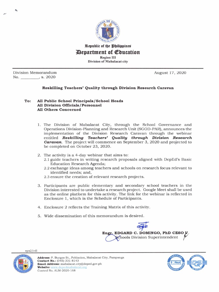 Research Caravan Memo | PDF