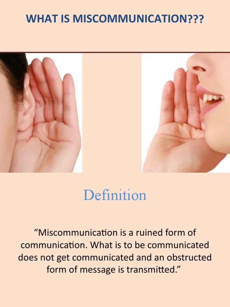 What Is Miscommunication??? | PDF | Communication | Word