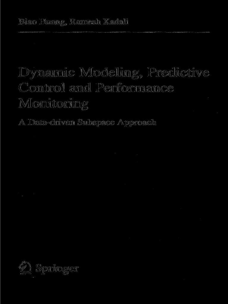 Dynamic Modeling, Predictive Control and Performance Monitoring | PDF | Control Theory | Kalman ...