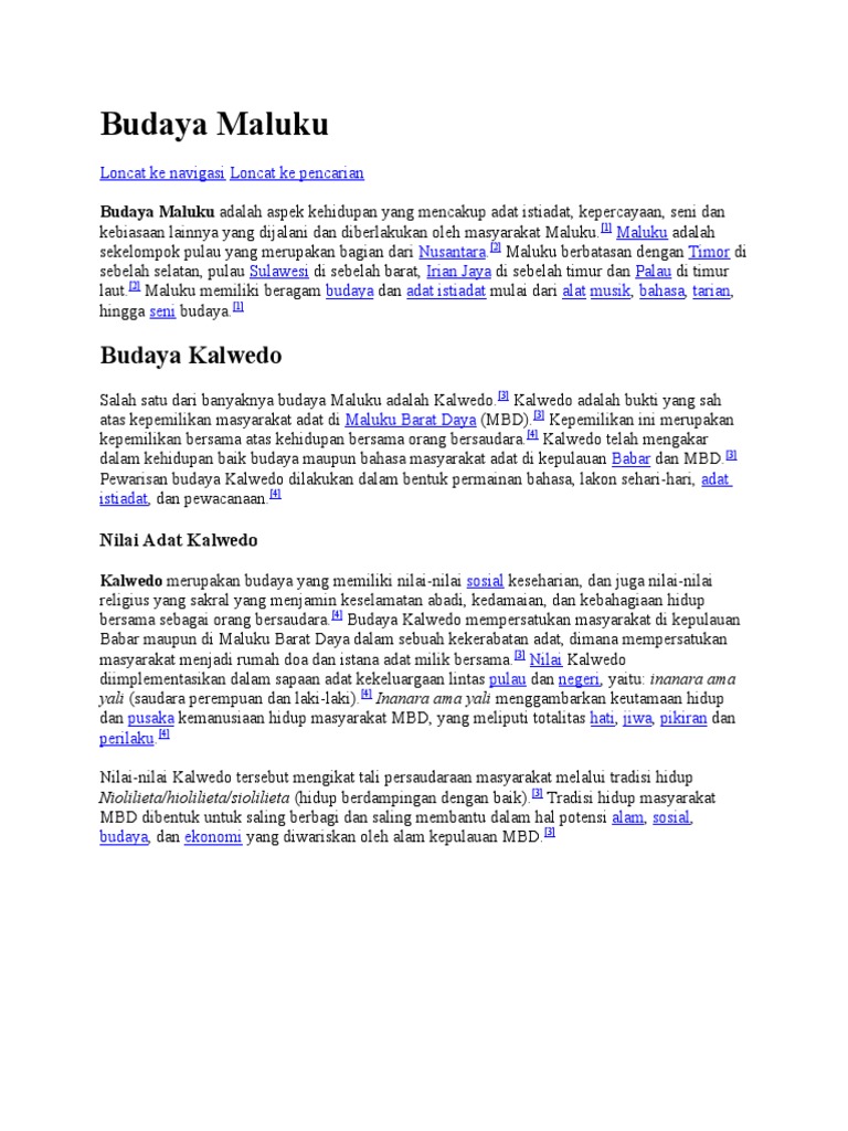 Budaya Maluku | PDF