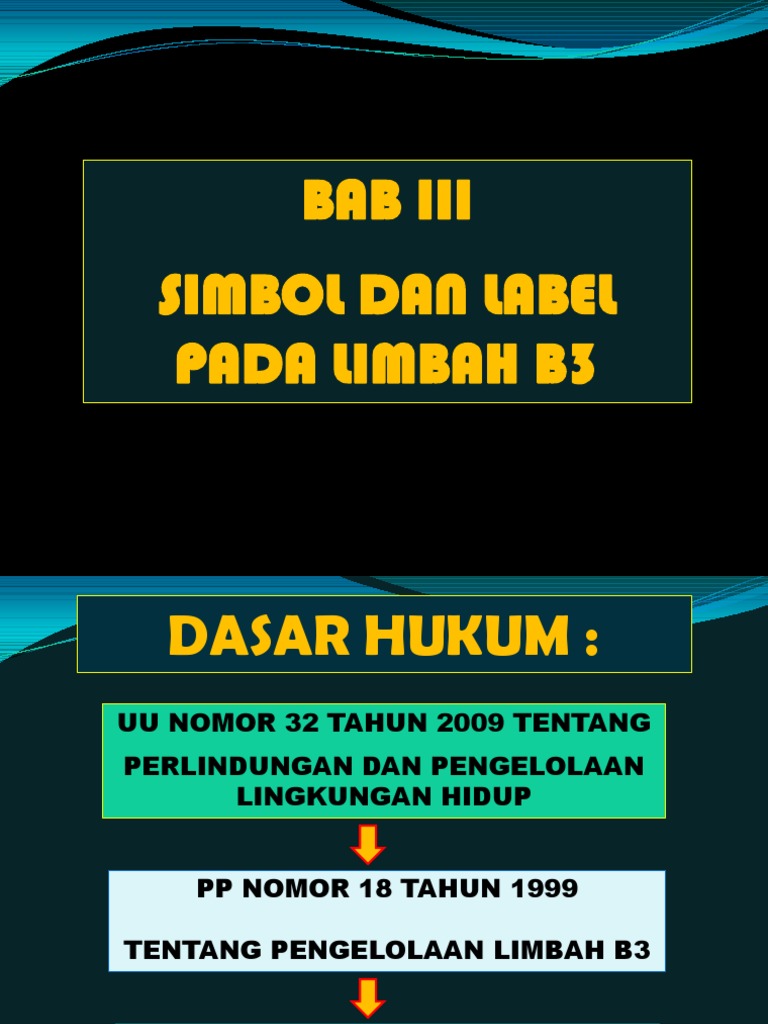 11b Simbol Dan Label Limbah B3 (Bab 3 & 4) | PDF