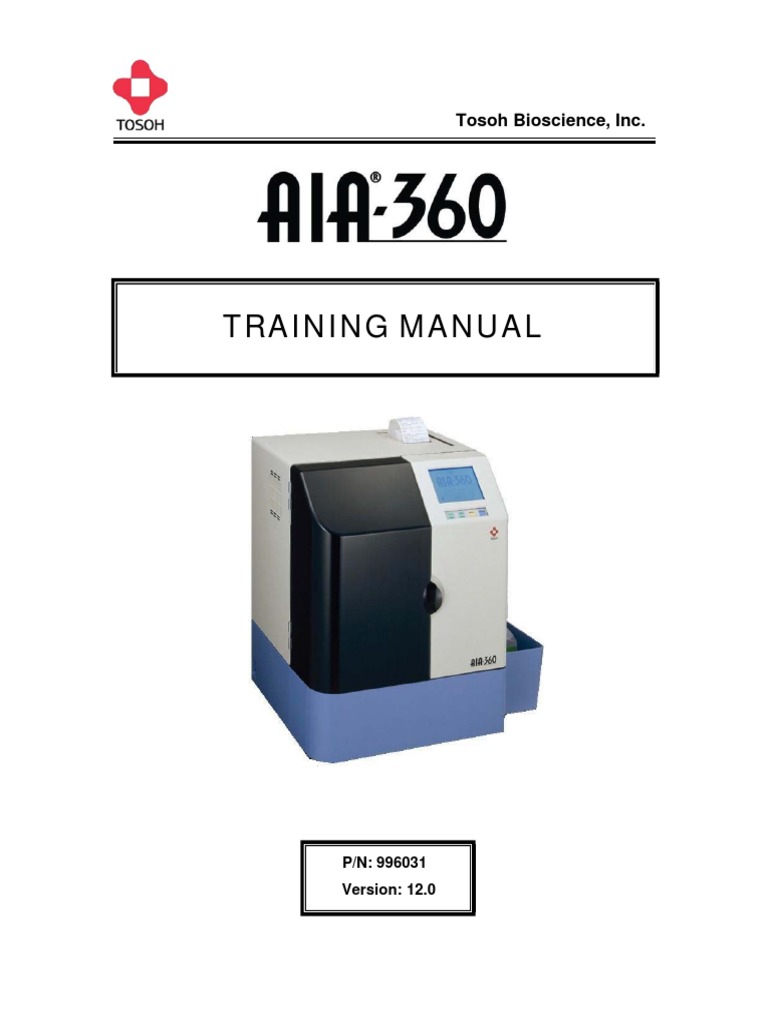 Aia 360 Training Manual v12 9 25 | PDF | Immunoassay | Nature