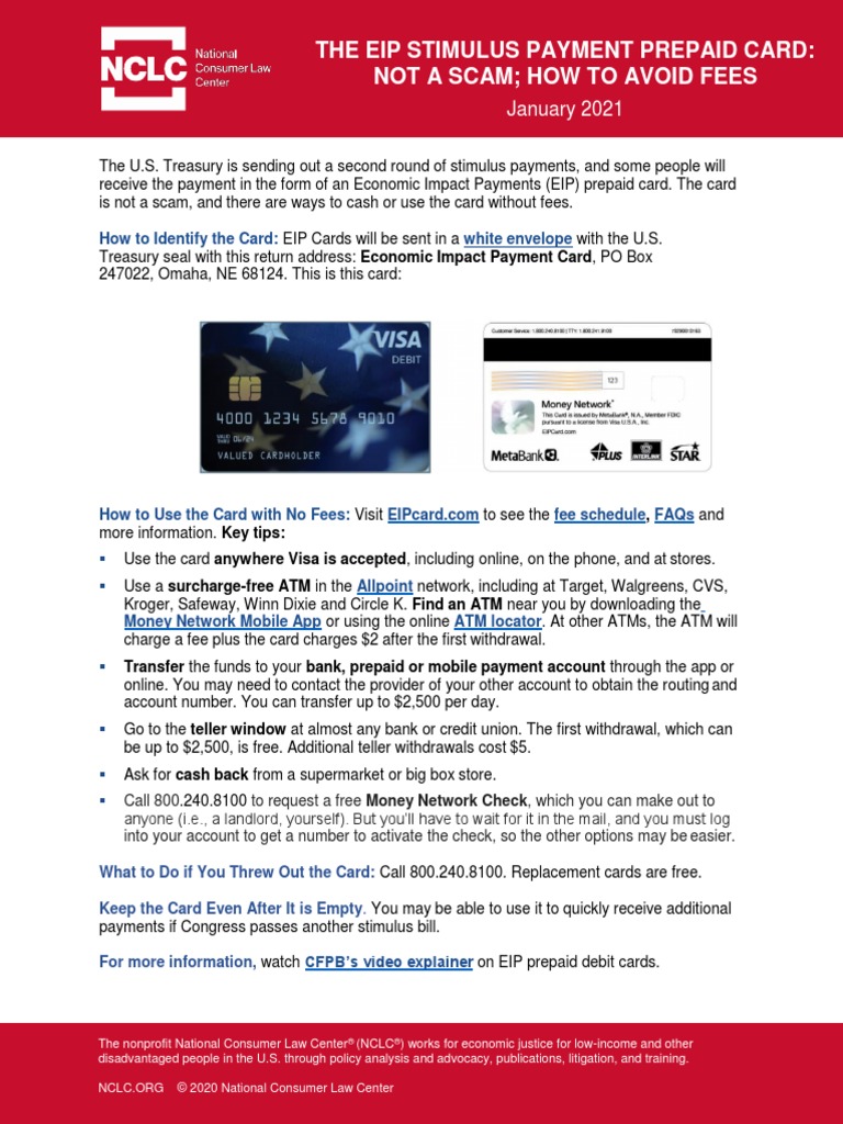 Issue Brief Money Network EIP Cards | PDF | Debit Card | Fee