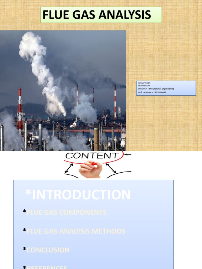 Flue Gas Analysis - (1805240028) | PDF | Combustion | Mass Spectrometry