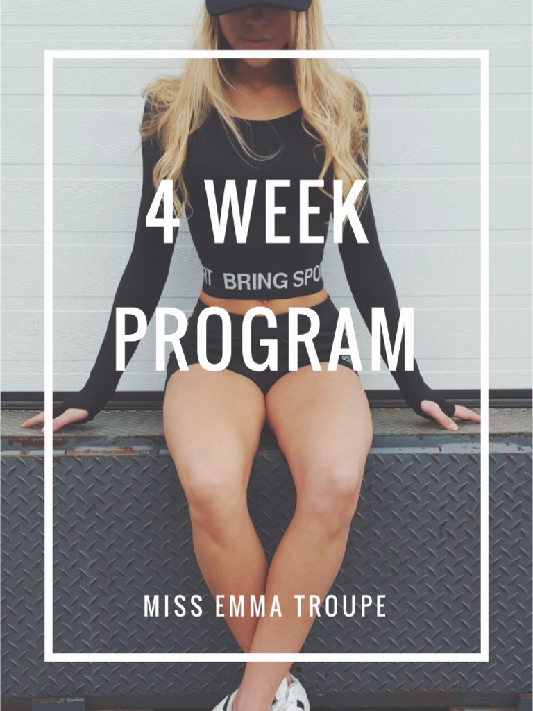 4 Week Program | PDF | Strength Training | Weight Training