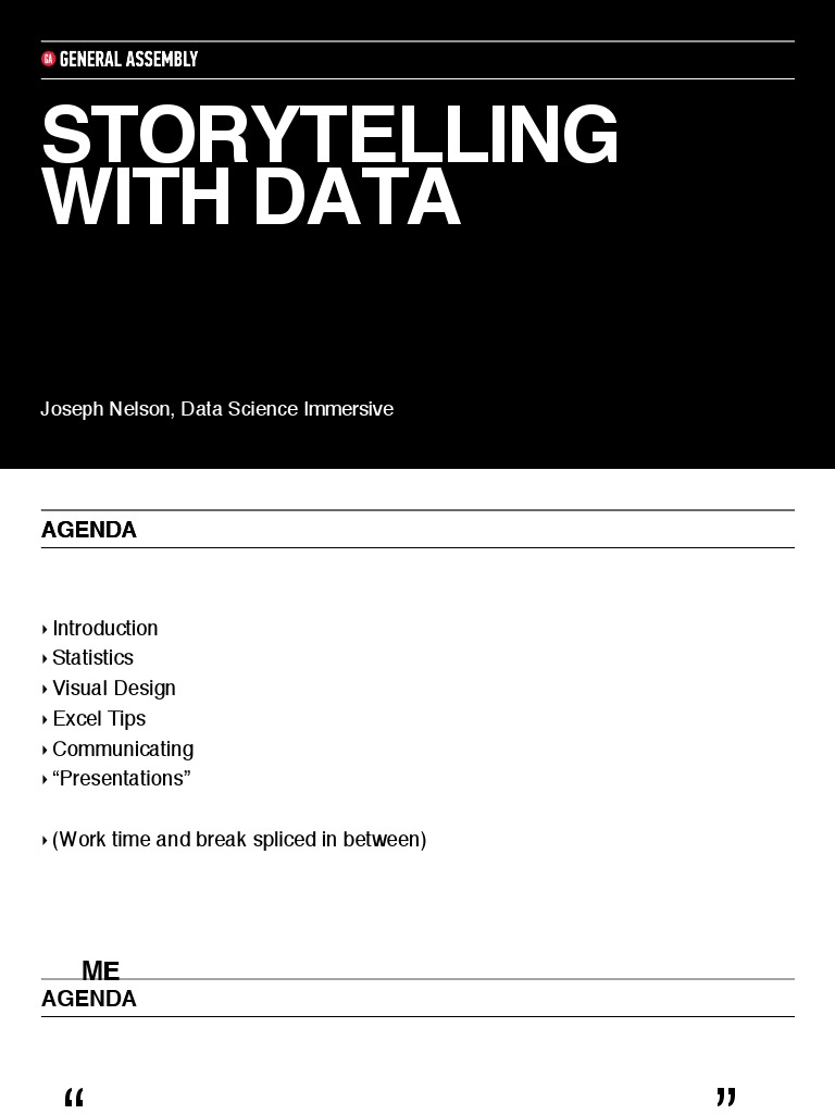 Storytelling With Data: Joseph Nelson, Data Science Immersive | PDF ...
