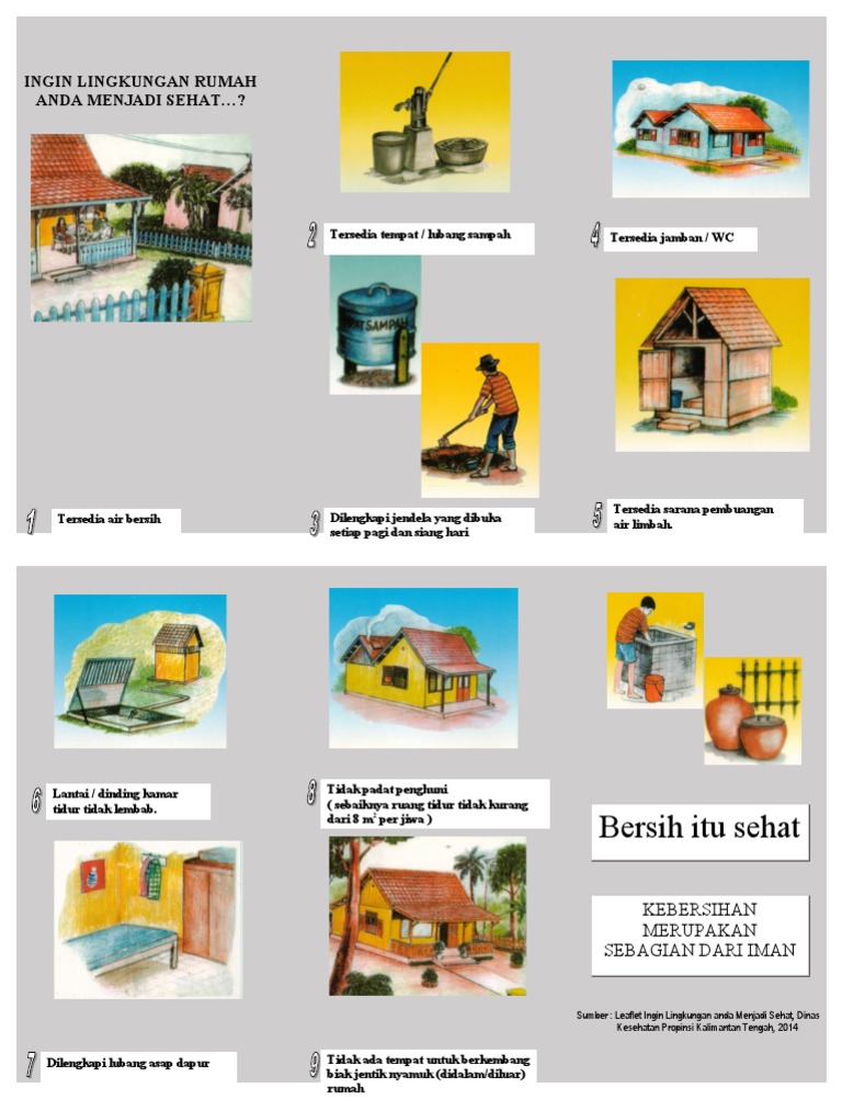 Leaflet Lingkungan Sehat | PDF