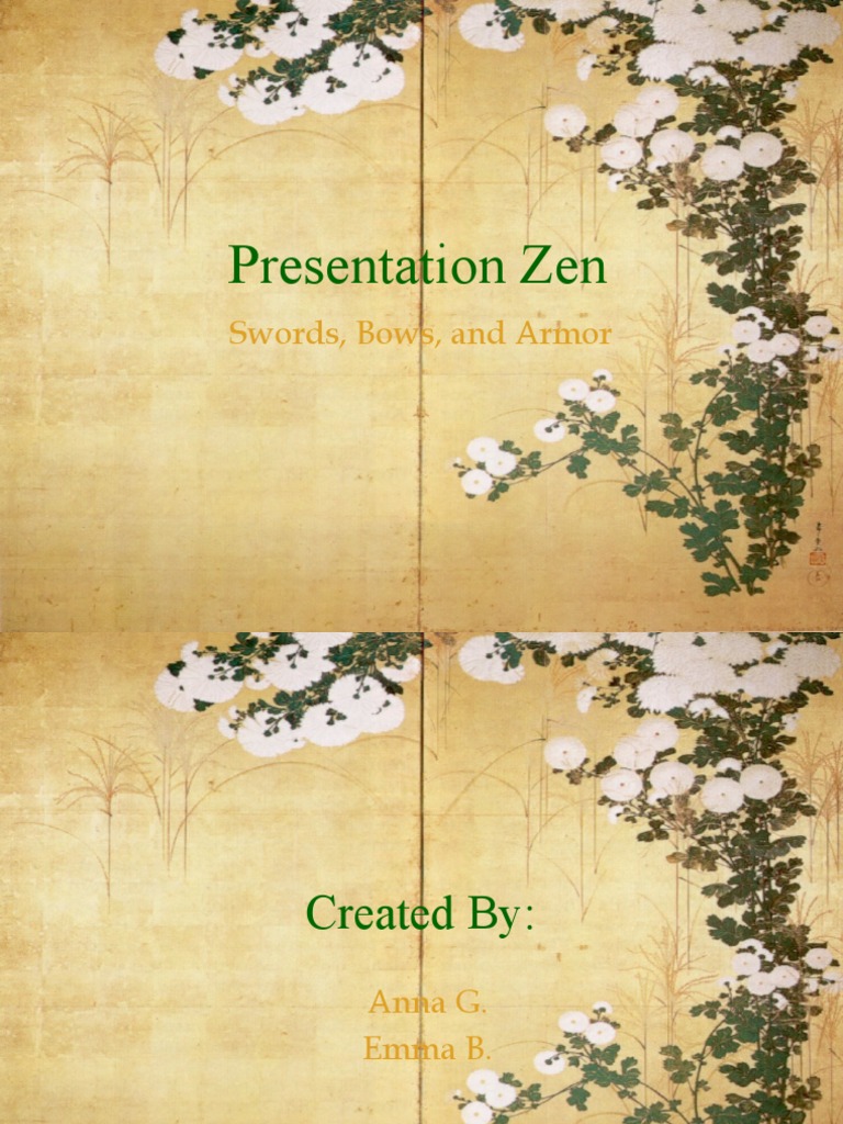 Presentation Zen: Swords, Bows, and Armor | PDF