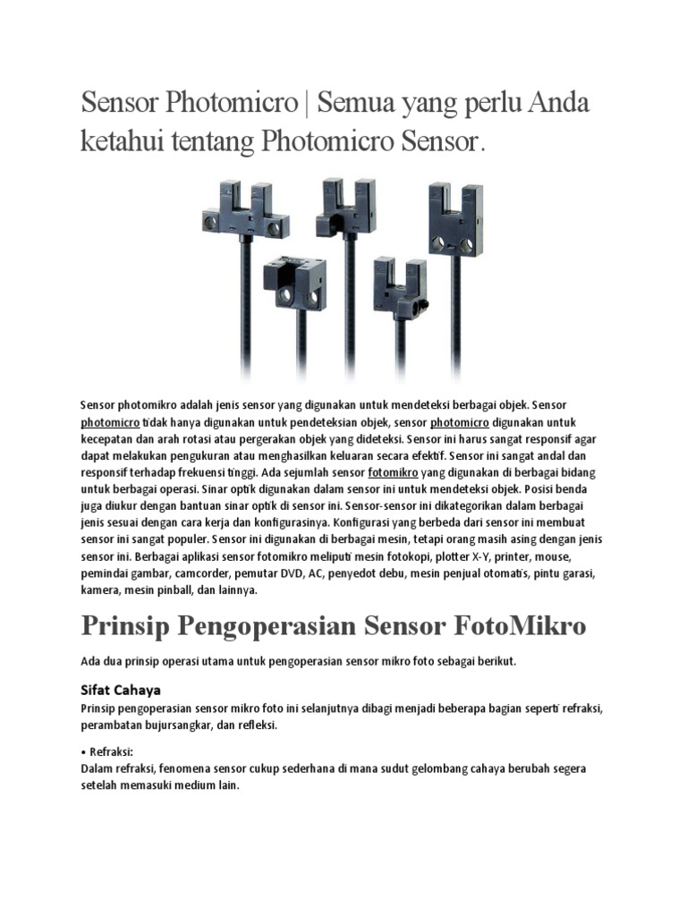 Sensor | PDF