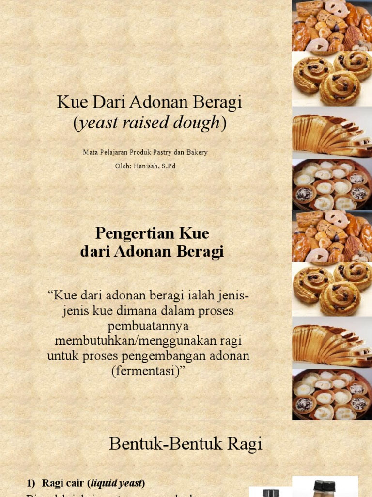 Kue Dari Adonan Beragi | PDF