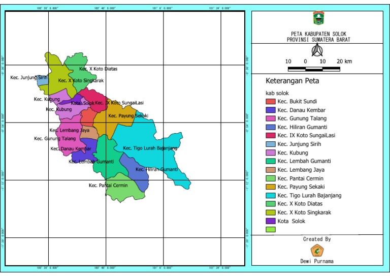 Peta Kab Solok Dewi Purnama | PDF