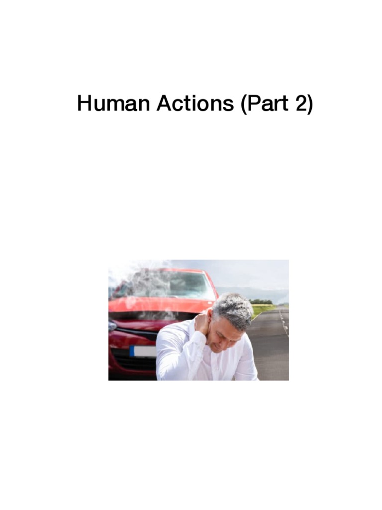Human Actions Part 2 | PDF